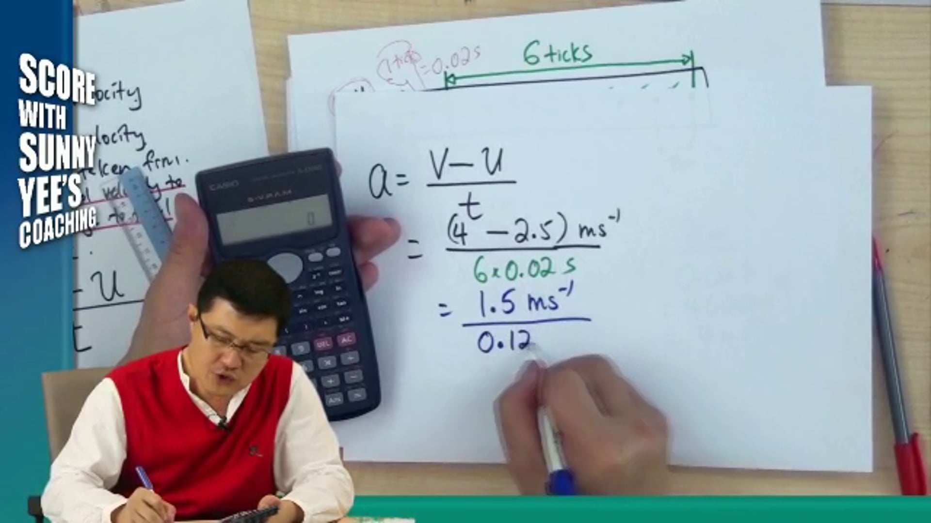 02 : To Measure Acceleration by Ticker Tape (Part 1) – Jom Tuisyen