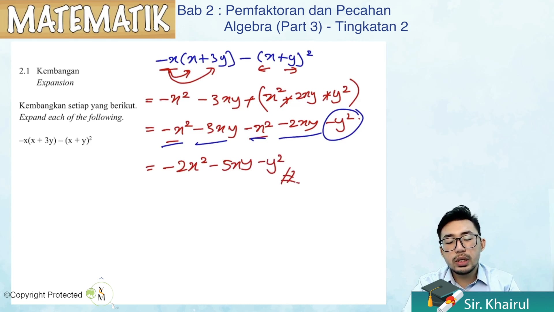 Topik 02: Pemfaktoran dan Pecahan Algebra – Jom Tuisyen
