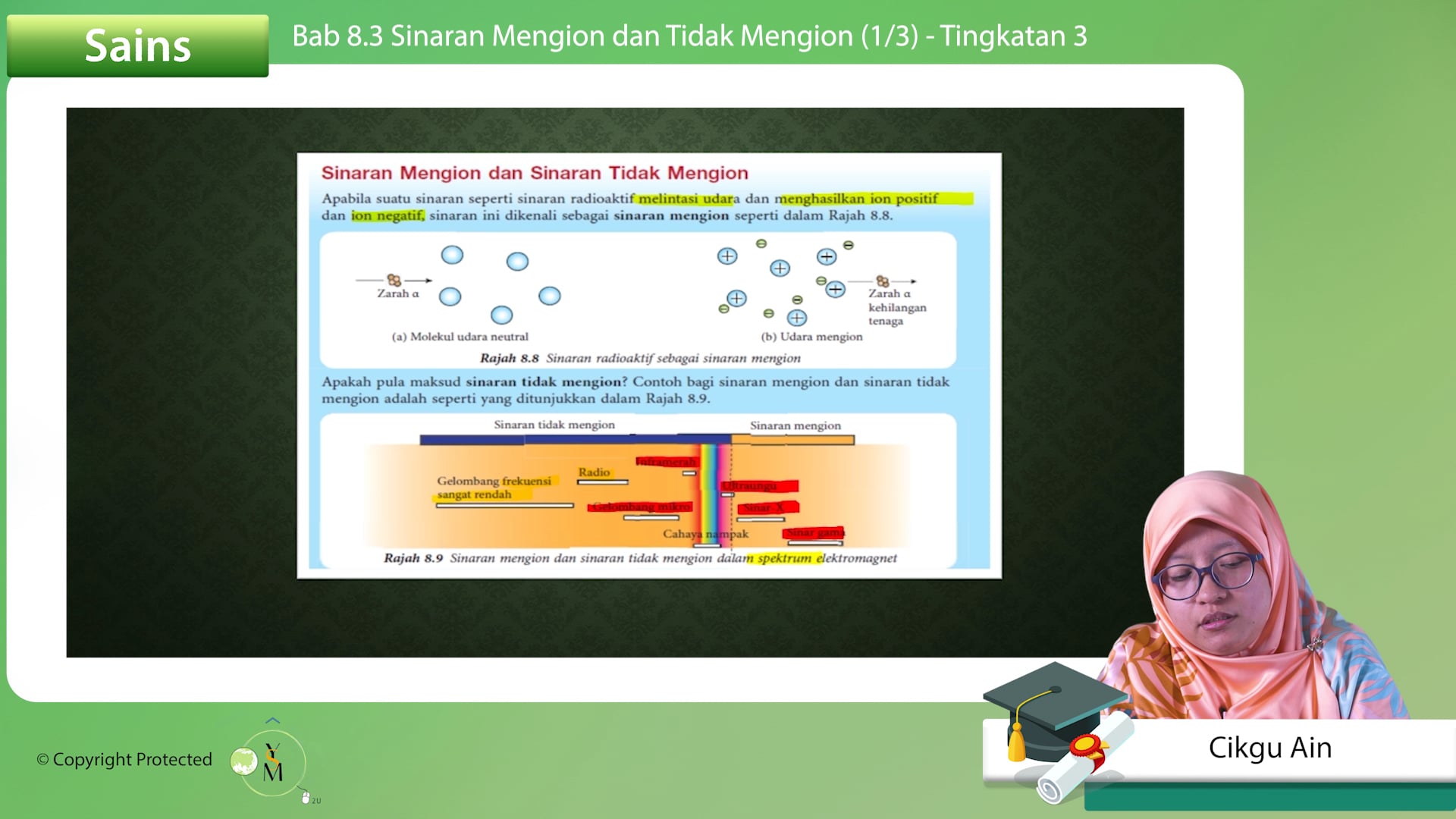 F3_SAINS_08-05 Sinaran Mengion dan Tidak Mengion (Bhg 1) – Jom Tuisyen