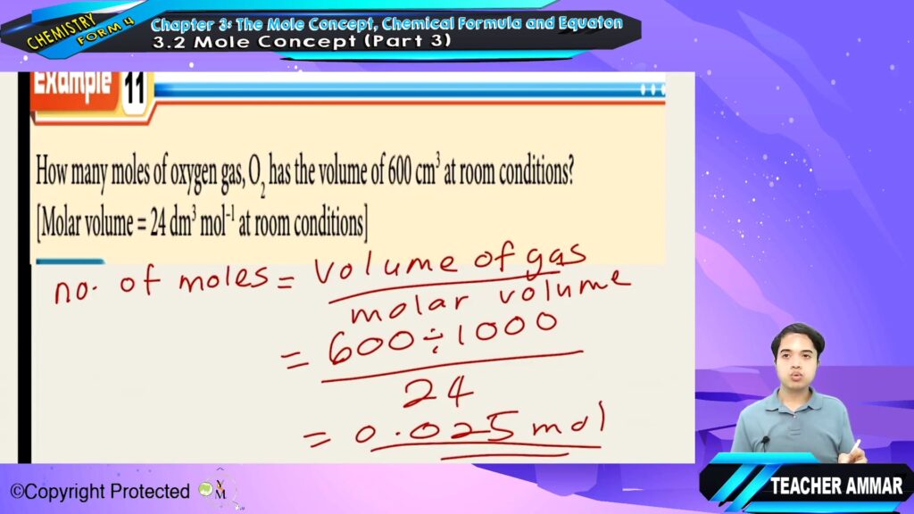 Topic 03: The Mole Concept, Chemical Formula and Equation – Jom Tuisyen