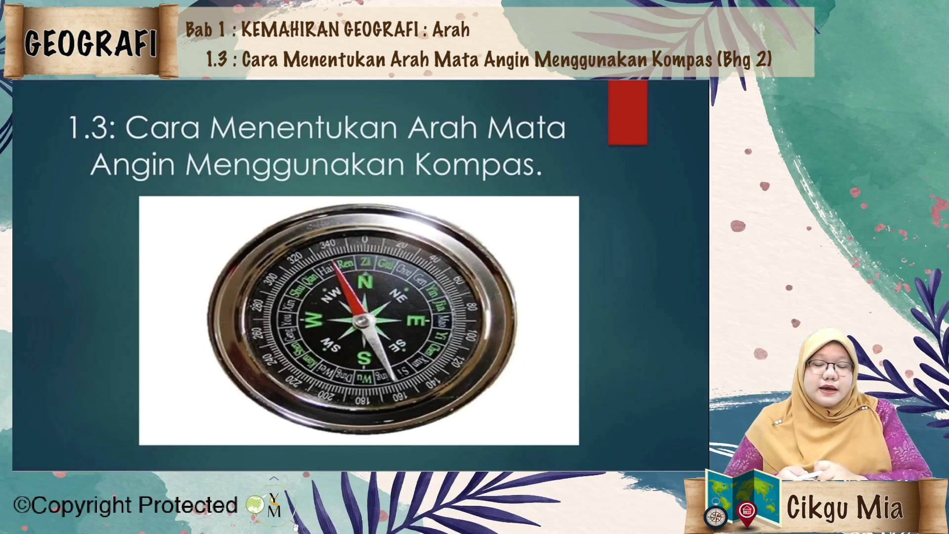 F1_GEO_01-05 Arah: Cara Menentukan Arah Mata Angin Menggunakan Kompas ...