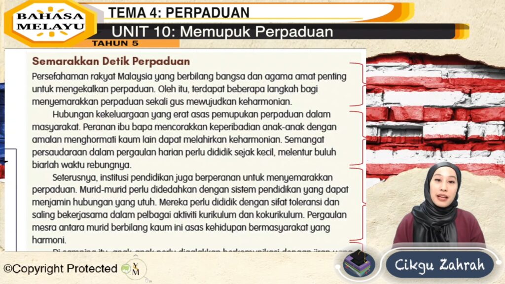 Tema 04: Perpaduan – Jom Tuisyen
