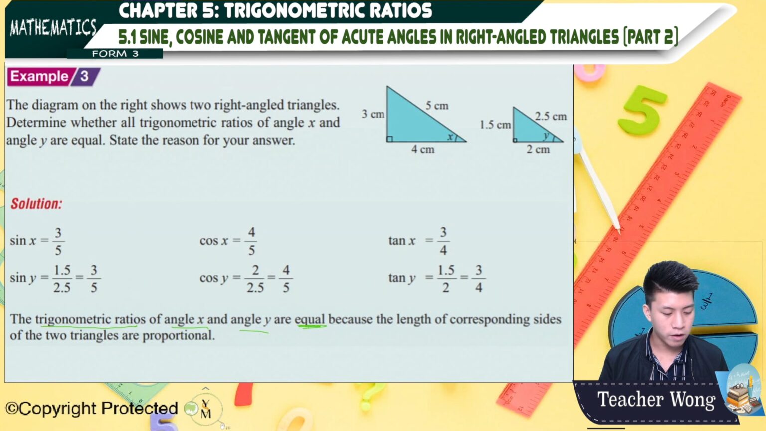 Topic 05: Trigonometric Ratios – Jom Tuisyen