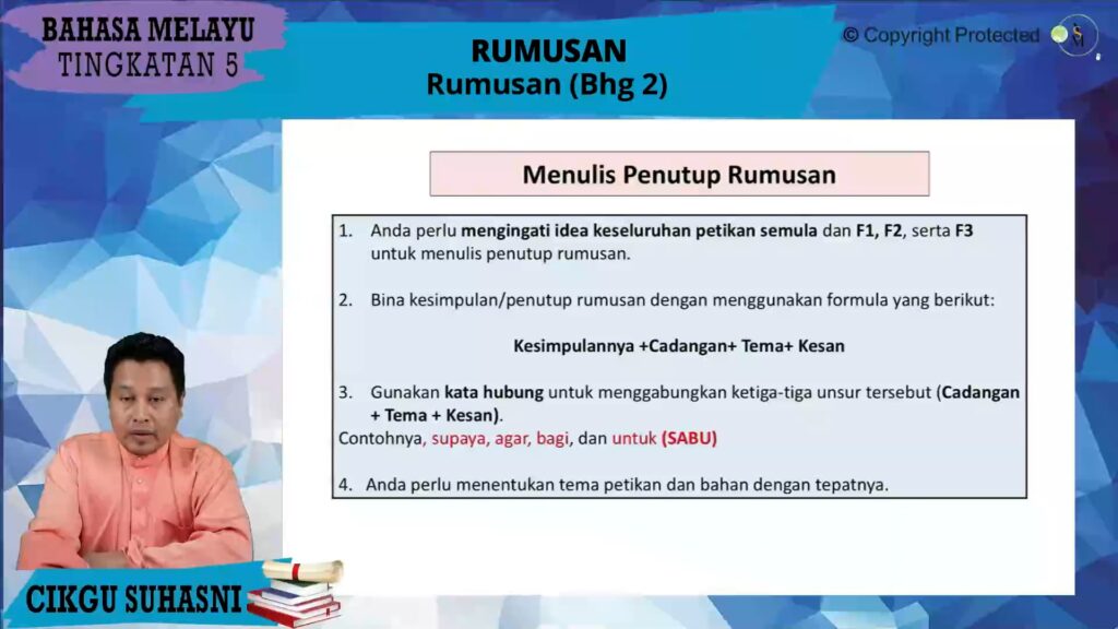 Topik 10: Rumusan – Jom Tuisyen