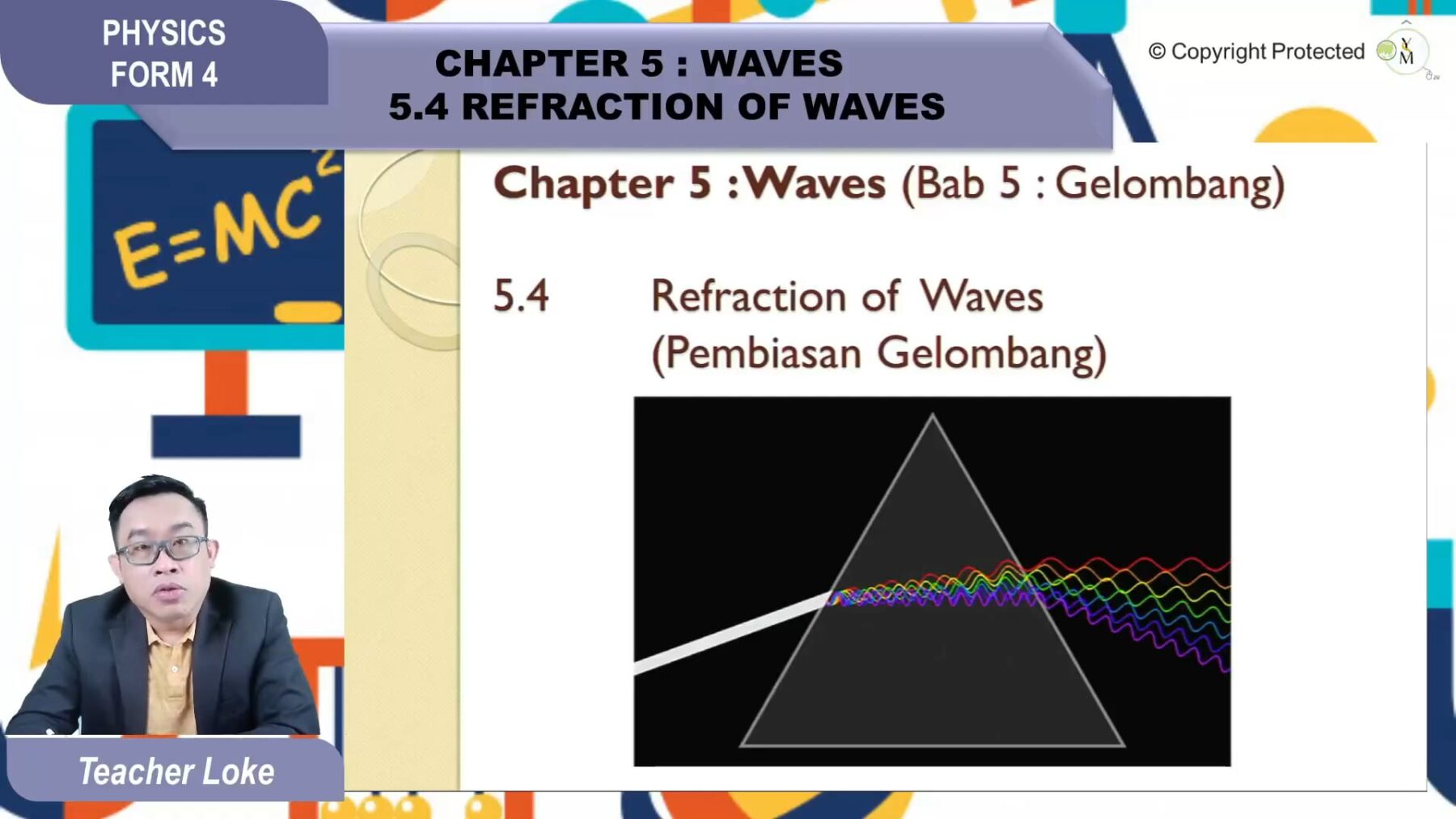 F4_PHY_05_08 Refraction Of Waves (Part 1) – Jom Tuisyen