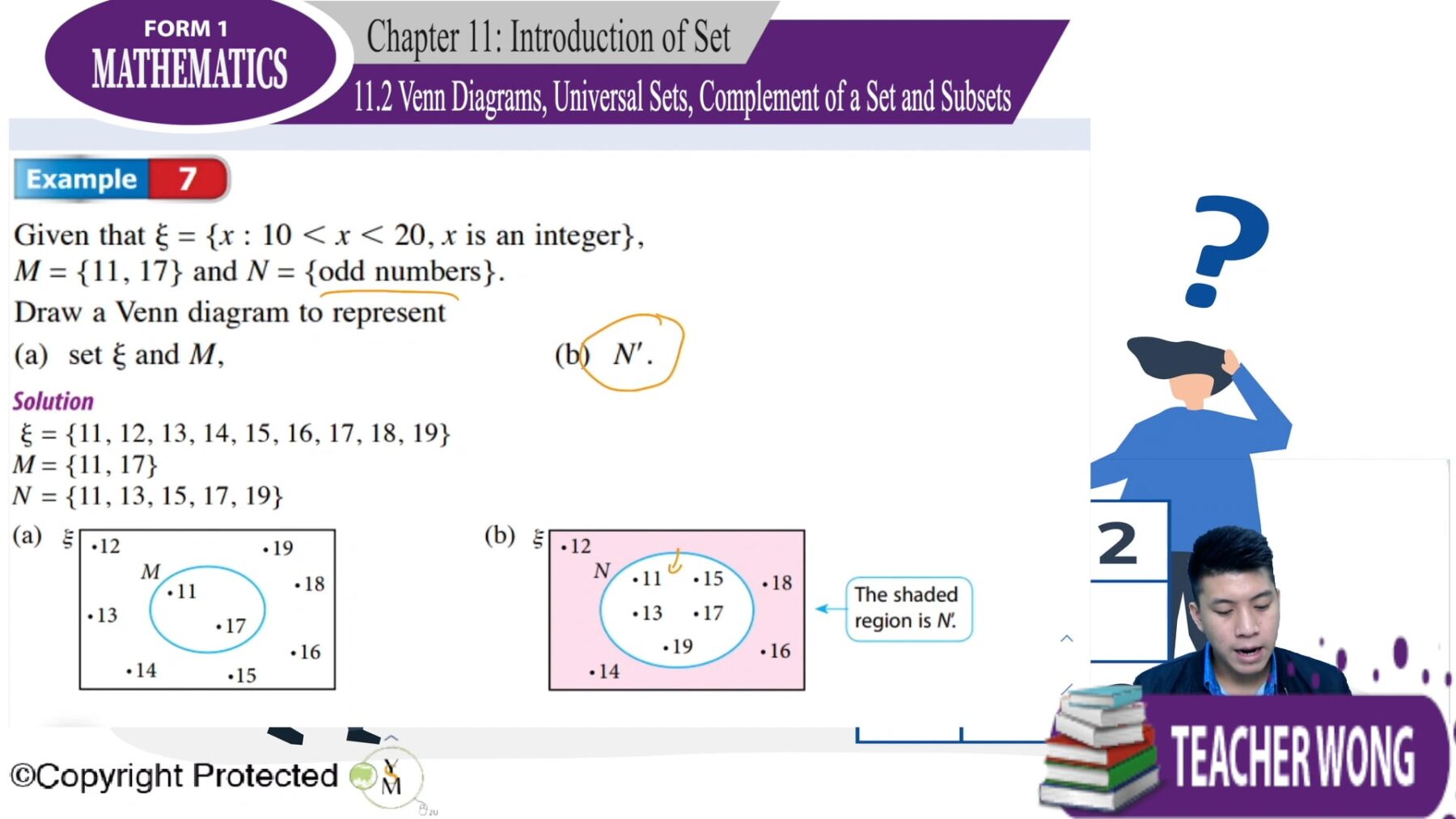 F1_MATH_11_03 Venn Diagrams, Universal Sets, Complement of a Set and Subsets – Jom Tuisyen